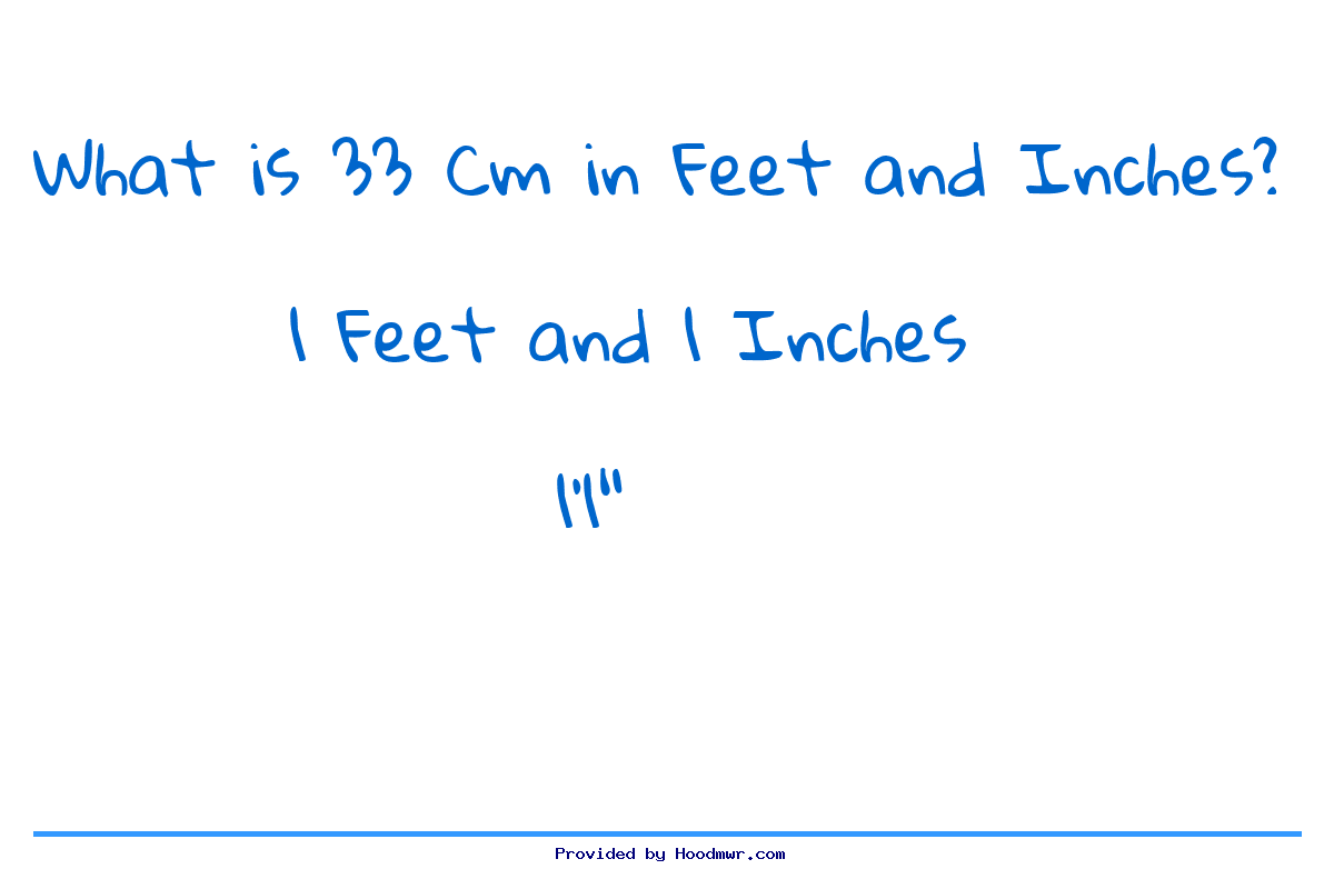 How Tall Is 33 Inches In Feet DonaldSofia