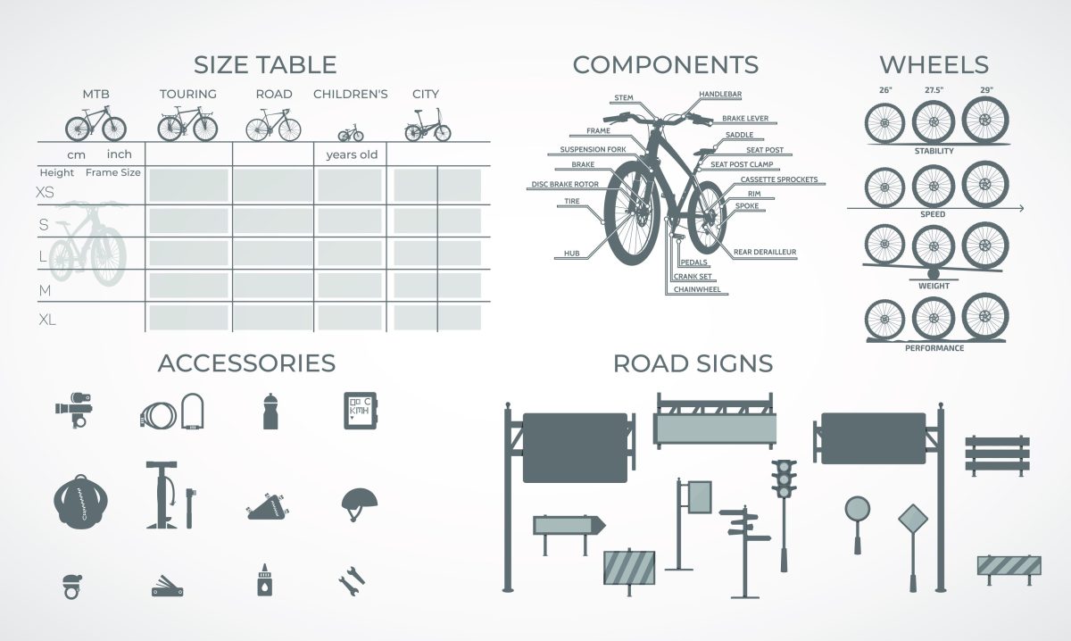 Mountain Bike Size Chart and Rider Height - Hood MWR