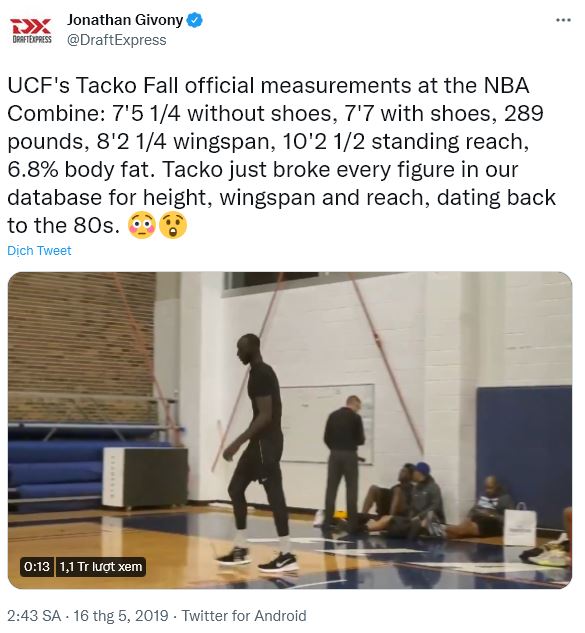 Tacko Fall Height: How Tall is The Senegalese Professional Basketball ... Tacko Fall Height: How Tall is The Senegalese Professional Basketball ...