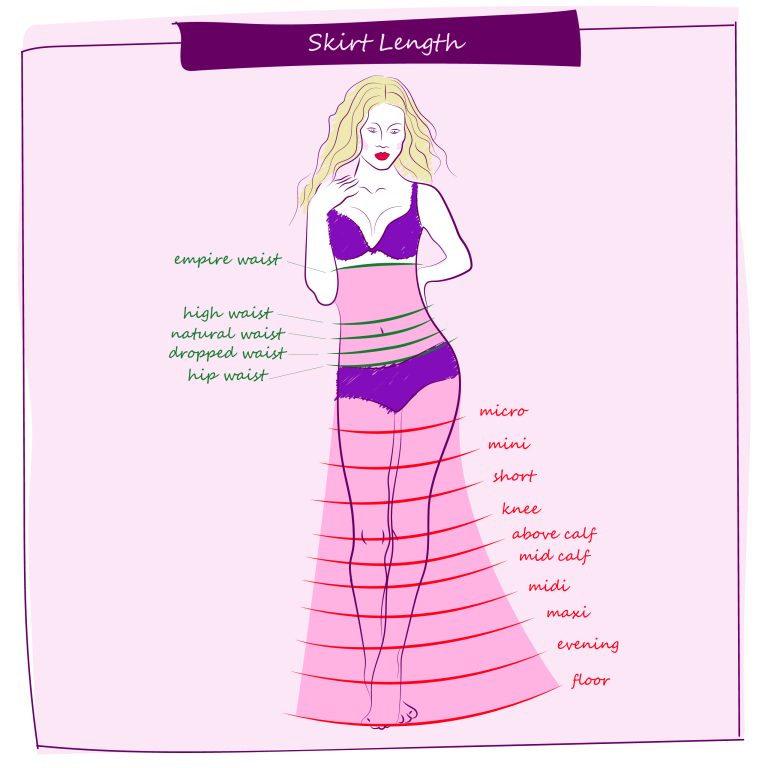 Skirt Length Chart and Sizing Guide - Hood MWR