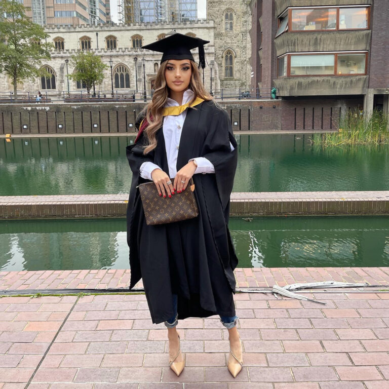 30 Stylish Outfit Combinations of What To Wear Under Cap And Gown ...