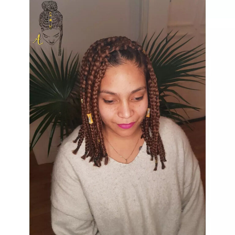 34 Unique Short Box Braid Styles for a Bold Style - Hood MWR