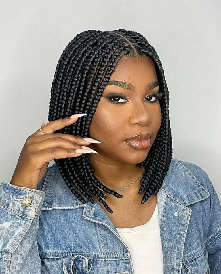 34 Unique Short Box Braid Styles for a Bold Style - Hood MWR