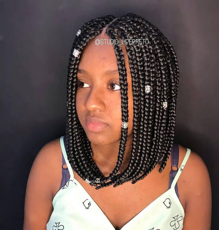 34 Unique Short Box Braid Styles for a Bold Style - Hood MWR