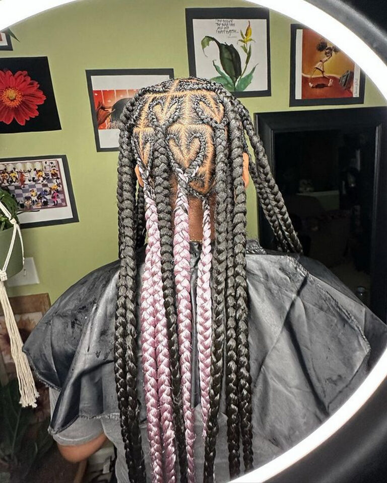 35 Beautiful Heart Braids For Black Women - Hood MWR