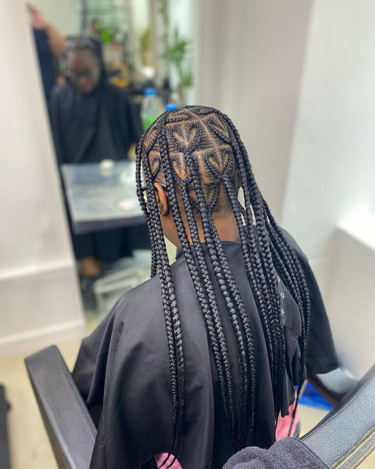35 Beautiful Heart Braids For Black Women - Hood MWR