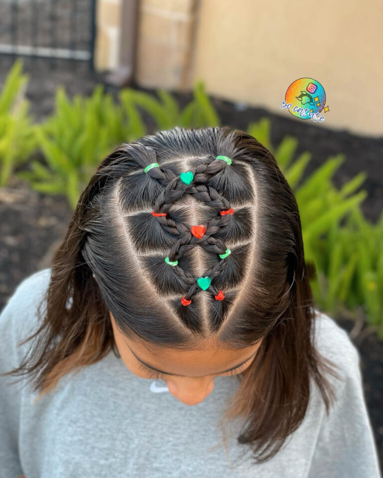 42 Cute Rubber Band Hairstyles For Little Girls - Hood MWR