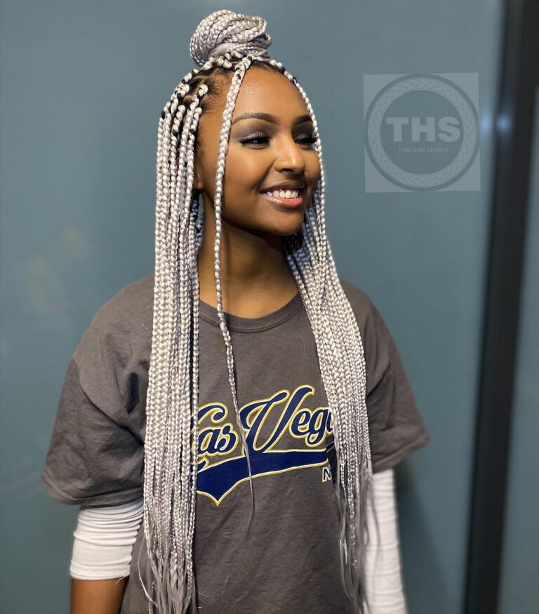 52 Medium Box Braids You Should Try In 2023 - Hood MWR