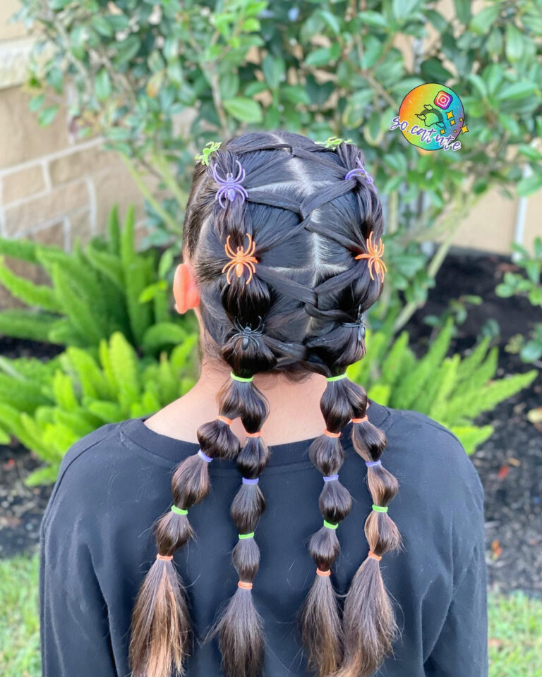 42 Cute Rubber Band Hairstyles For Little Girls - Hood MWR