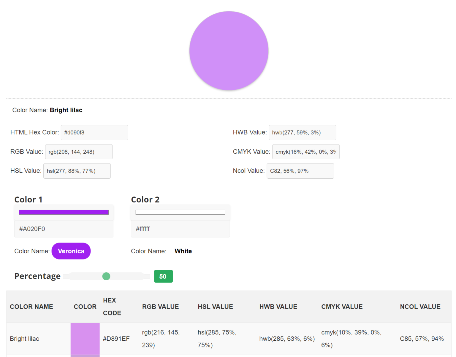 What Color Purple and White Make When Mixed?