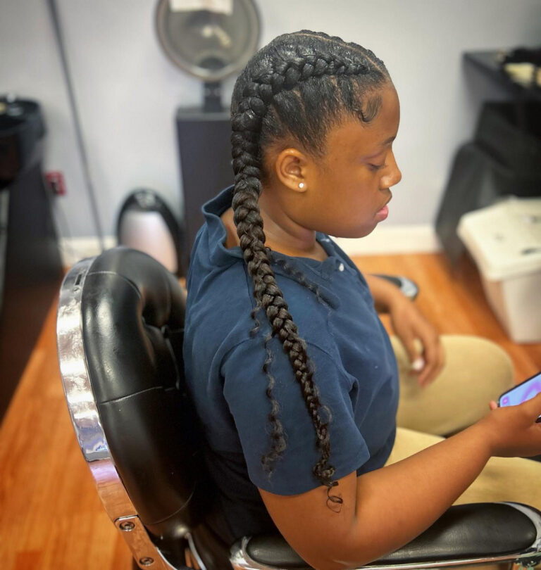 35 Two French Braids Styles For Black Women in 2023 - Hood MWR