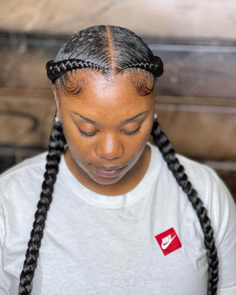 35 Two French Braids Styles For Black Women in 2023 - Hood MWR