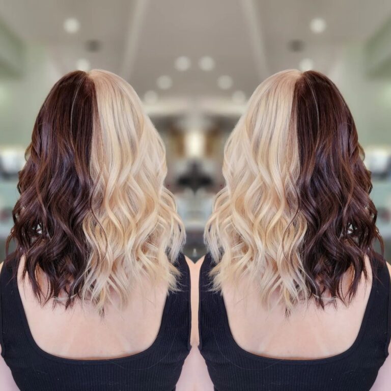 36 Most Popular Half Brown Half Blonde Hairstyles in 2023 - Hood MWR
