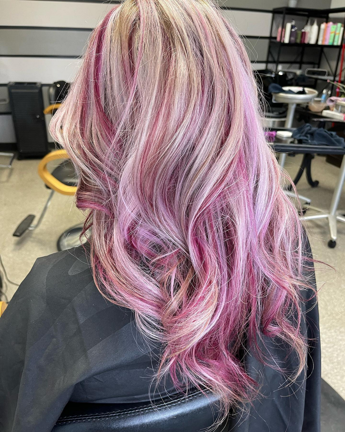 Bleach Blonde Hair With Pink Tips