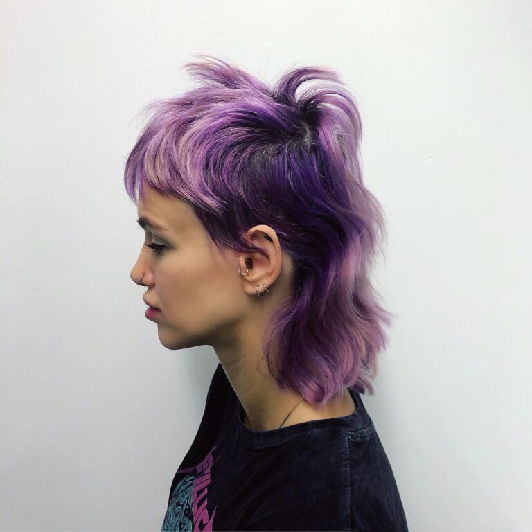 41 Black Hair With Purple Highlights Hairstyles - Hood MWR