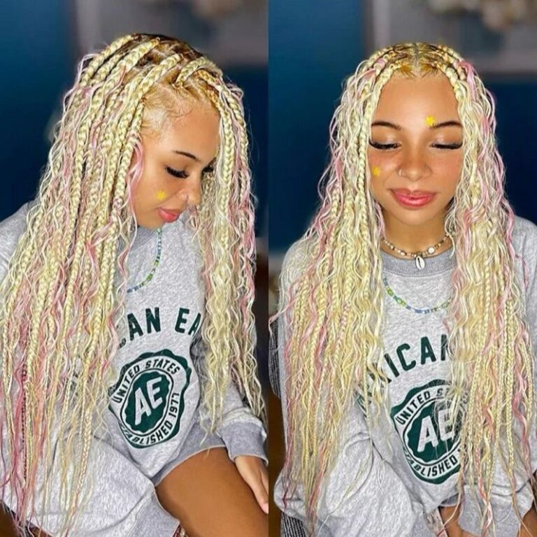 45 Bohemian Box Braids to Embrace the Boho Beauty Vibe! - Hood MWR