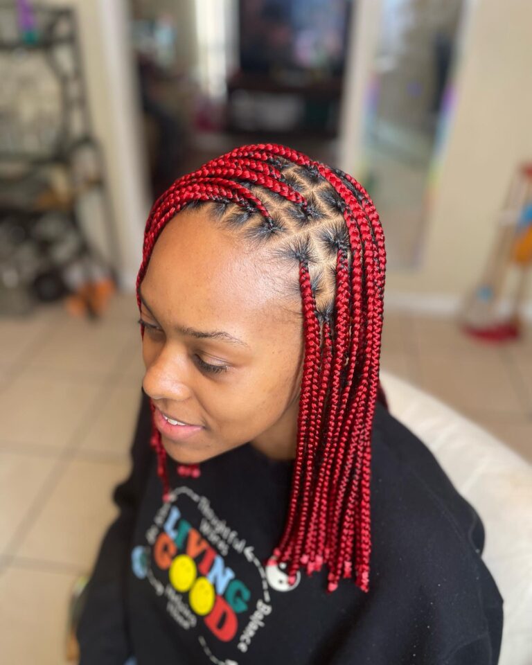 35 Short Knotless Braids Ideas for a Chic Look: Effortless Elegance ...